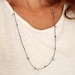 Silver Coin Necklace, Dot, Multi Disc Minimalist, Geometrical, Long ...