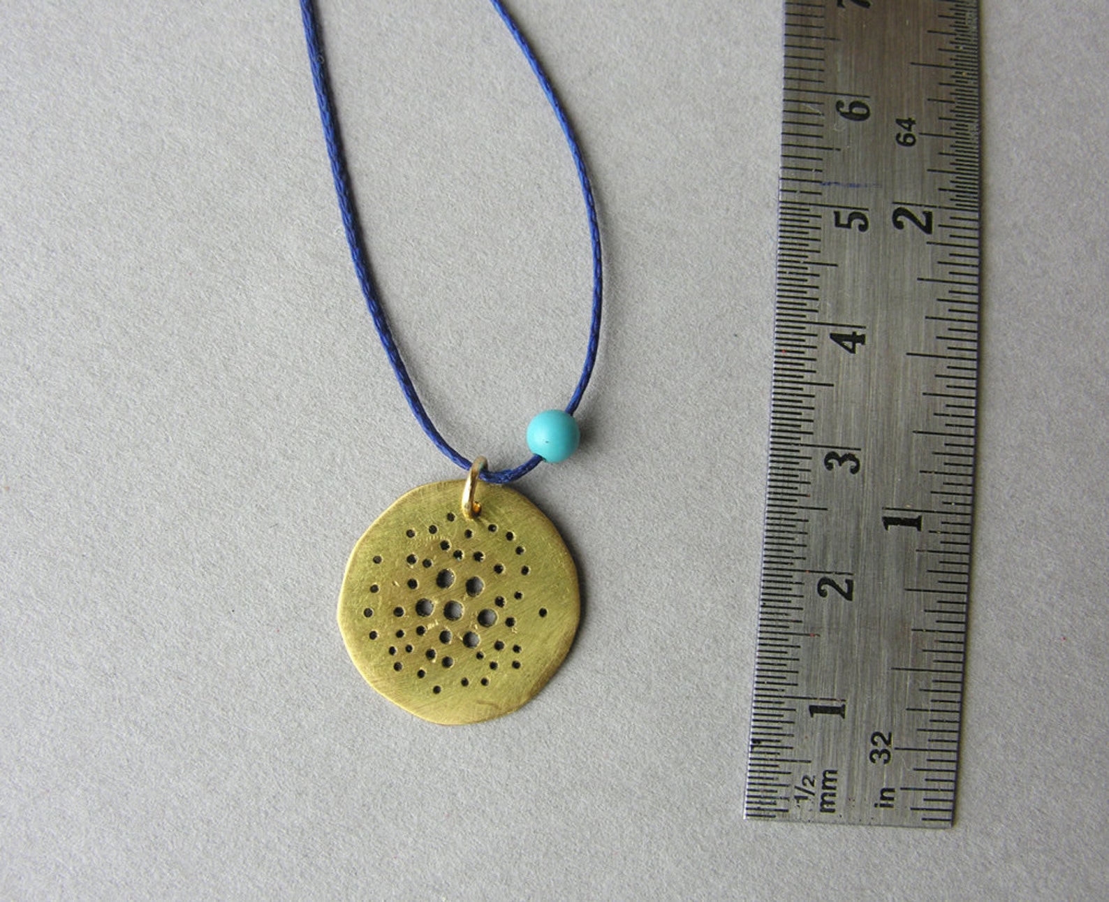 Organic Coin Necklace With Holes: Contemporary Design - Etsy