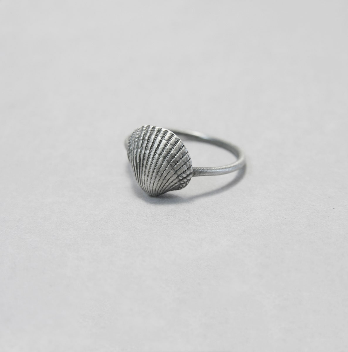Seashell Ring Scallop Shell Sterling Silver Summer Beach - Etsy