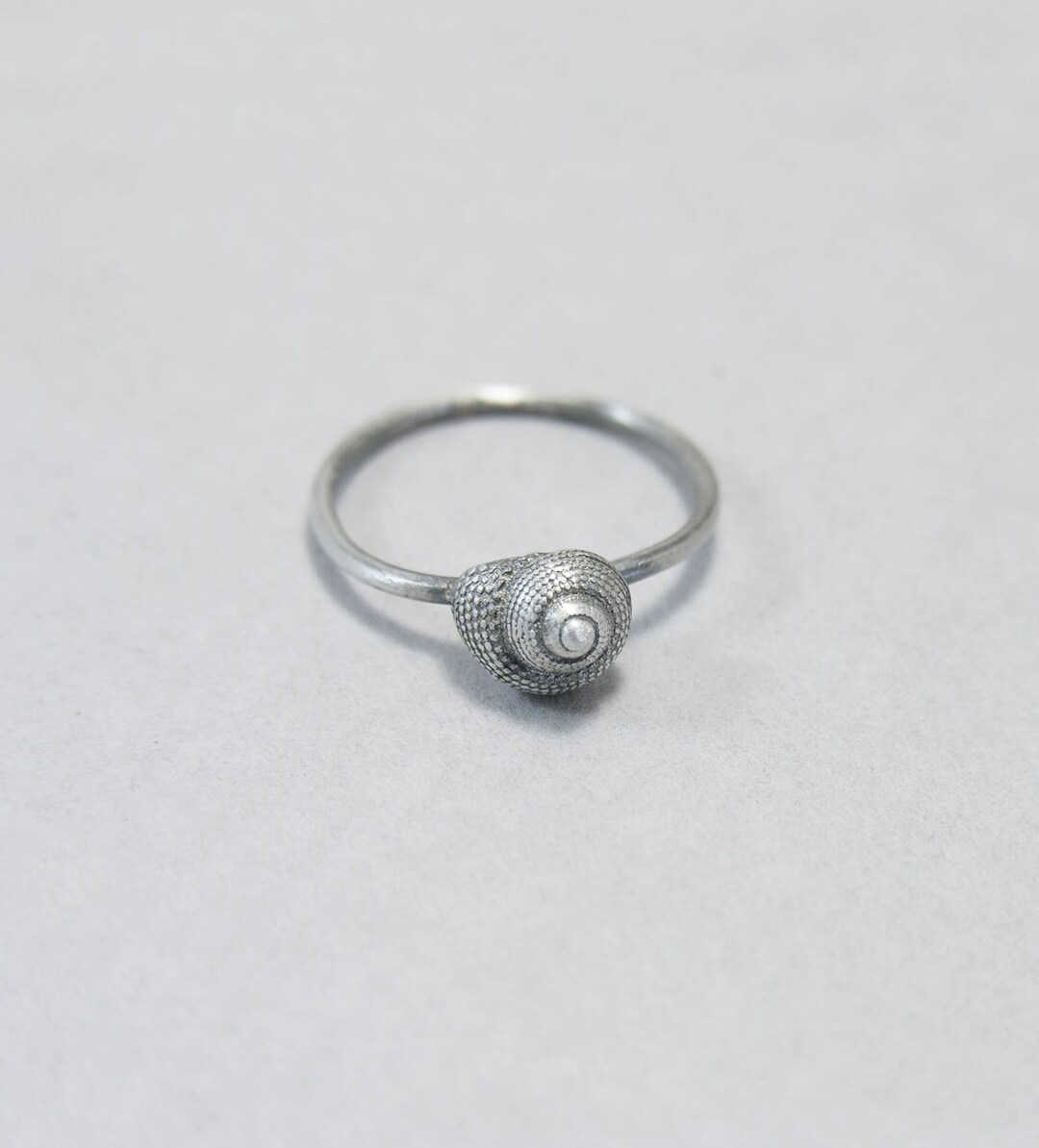 Sterling Silver Conch Shell Ring, Beach Jewelry - Etsy