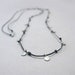 Silver Coin Necklace, Dot, Multi Disc Minimalist, Geometrical, Long ...
