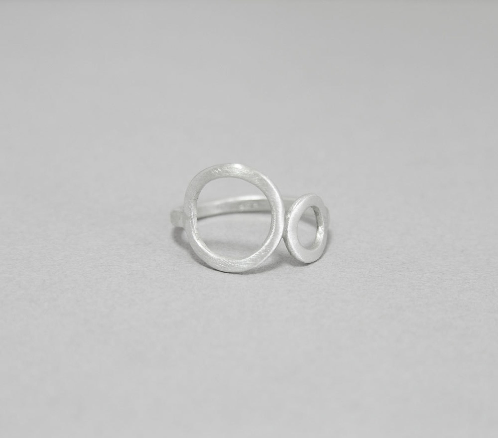 Two Circles Ring Infinity Boho Sterling Silver Ring Open - Etsy