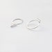 Ear Jacket, Open Circle and Bar, Front Back Earrings, Sterling Silver ...