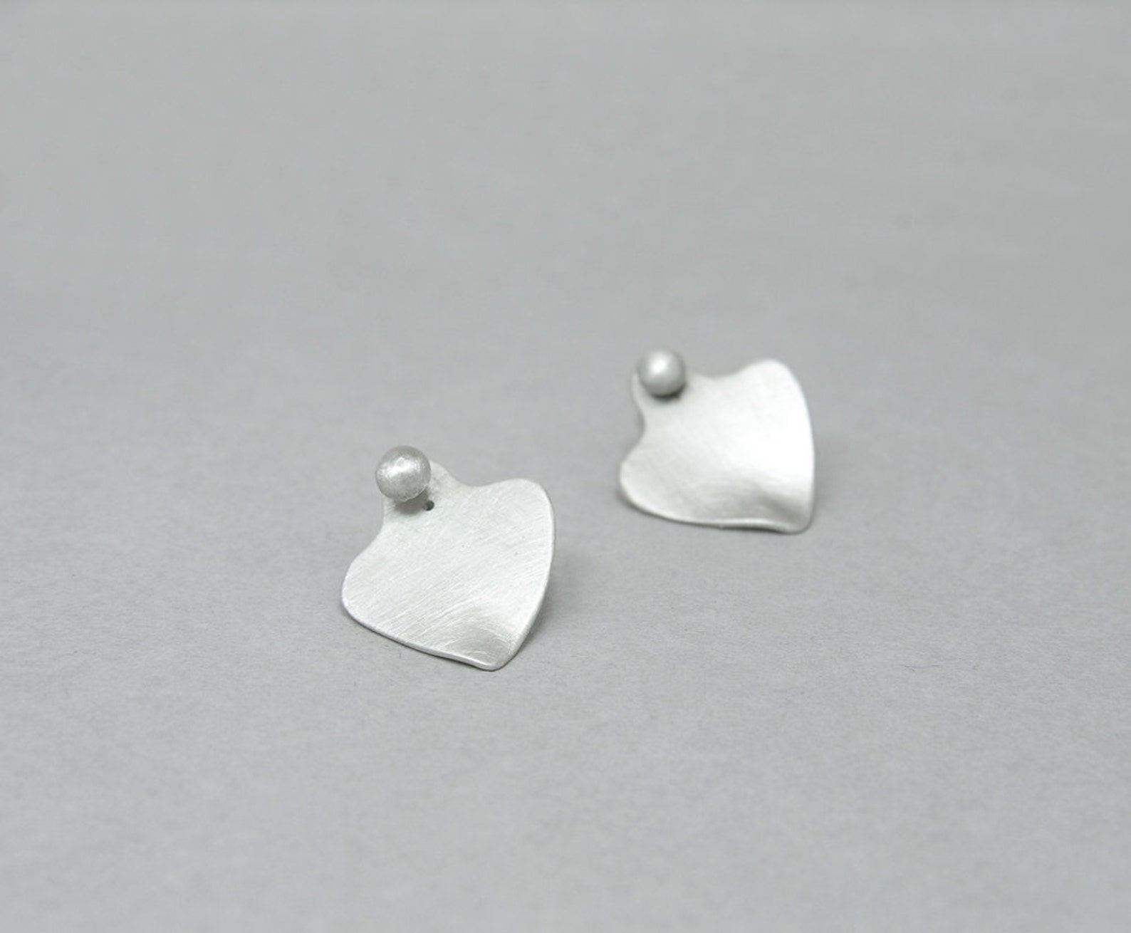 Ear Jackets, Sterling Silver, Front and Back Earrings, Geometric ...
