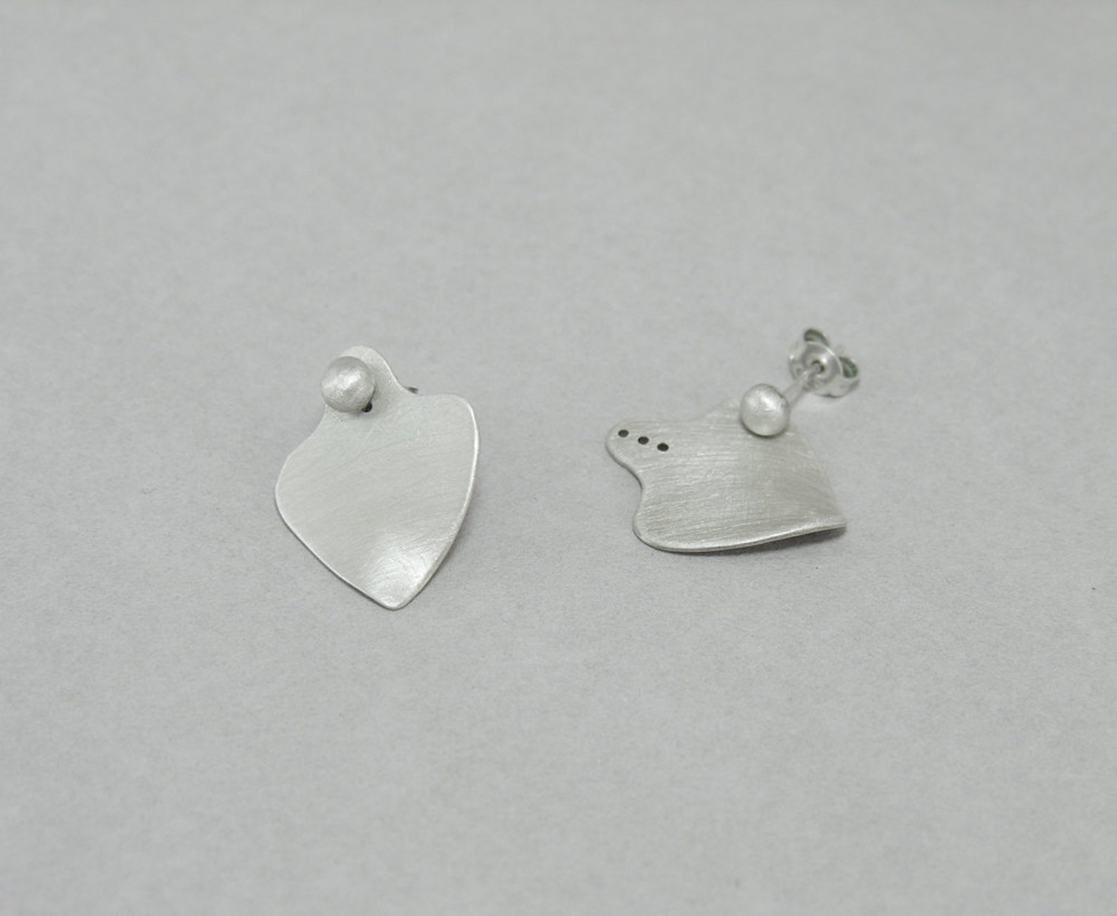 Ear Jackets, Sterling Silver, Front and Back Earrings, Geometric ...