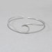 Wave Cuff Bangle, Sterling Silver, Beach Jewellery, Ocean Bracelet ...