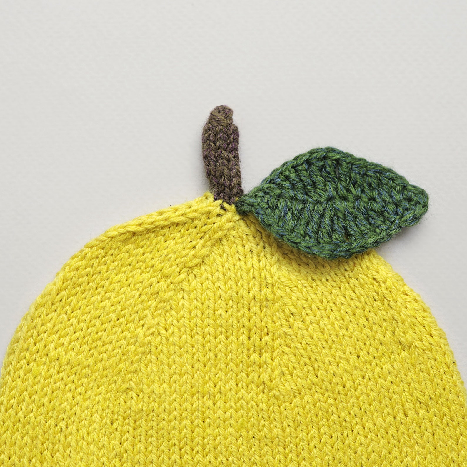 Lemon Baby Hat Cotton Merino Wool Knit Fruit Beanie Yellow Outfit Baby ...