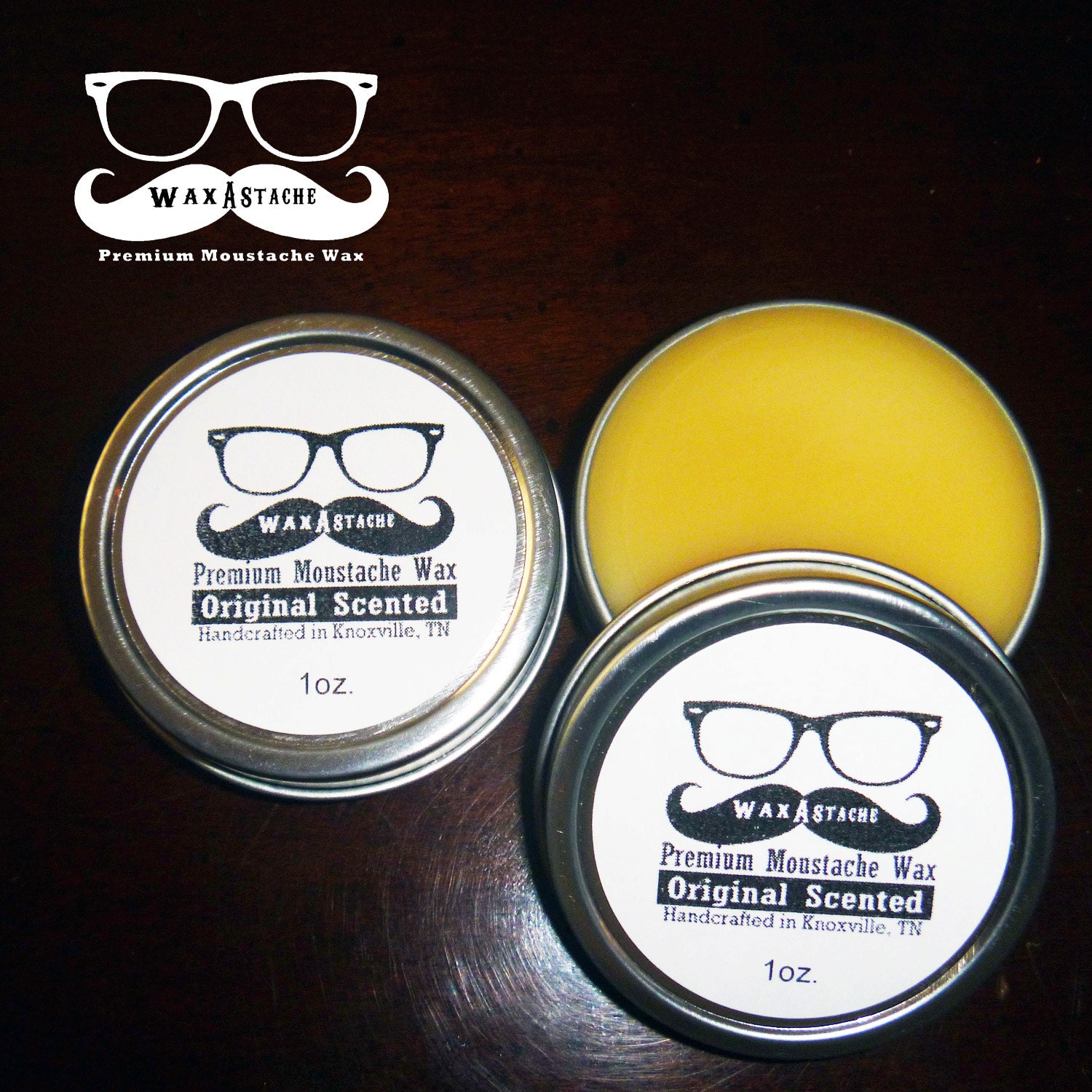 Wax-a-stache Original Unscented Extra Firm Moustache Wax 1oz Tin - Etsy