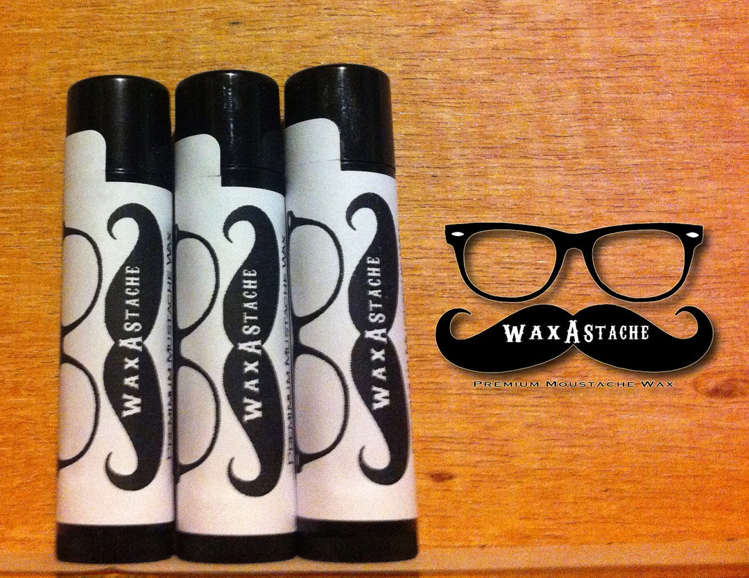 Wax-a-stache Extra Firm Original Scented Moustache Wax 3 Travel Tubes ...