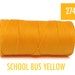 Macrame Thread 1mm Waxed SCHOOL BUS YELLOW Linhasita #274 Spool of 190 ...