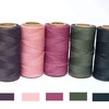 Purple Waxed Cord Macrame Cord Waxed Polyester Thread Set of 5 Colors ...