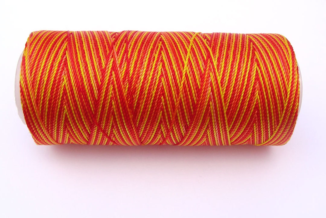Multicolor Rainbow Nylon Thread - Crochet Thread - Not Waxed - Macrame ...