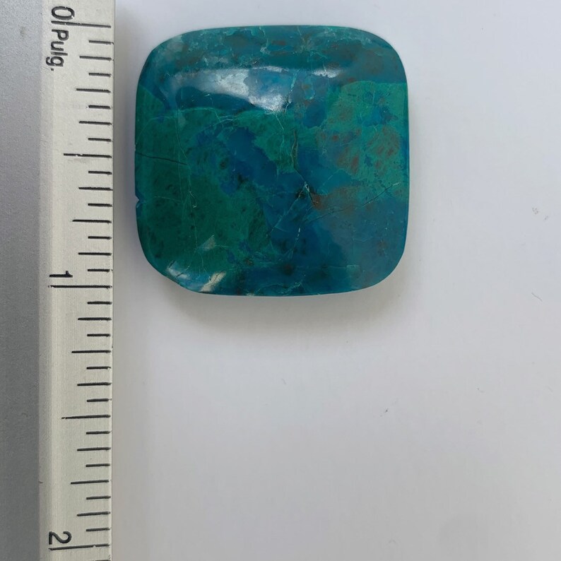 Lot of 9 Large Chrysocolla Grooved Cabochons for Macramé | Etsy