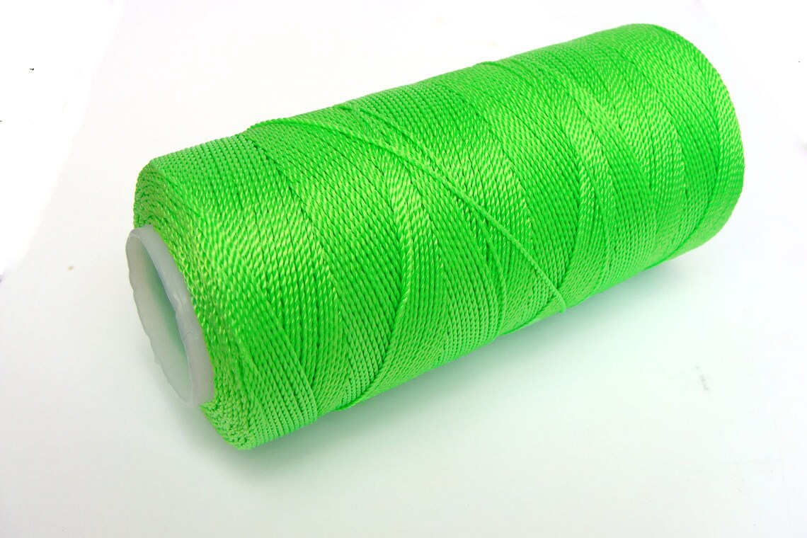 Neon Nylon Thread Crochet Thread Non-waxed Macrame Cord - Etsy