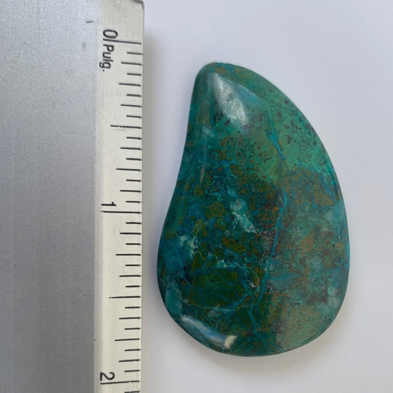 Lot of 9 Large Chrysocolla Grooved Cabochons for Macramé | Etsy