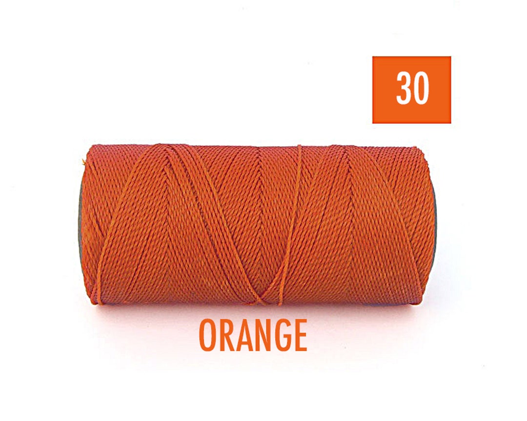 Orange Bracelet String Waxed Polyester Cord Spool of 190 Yards ...