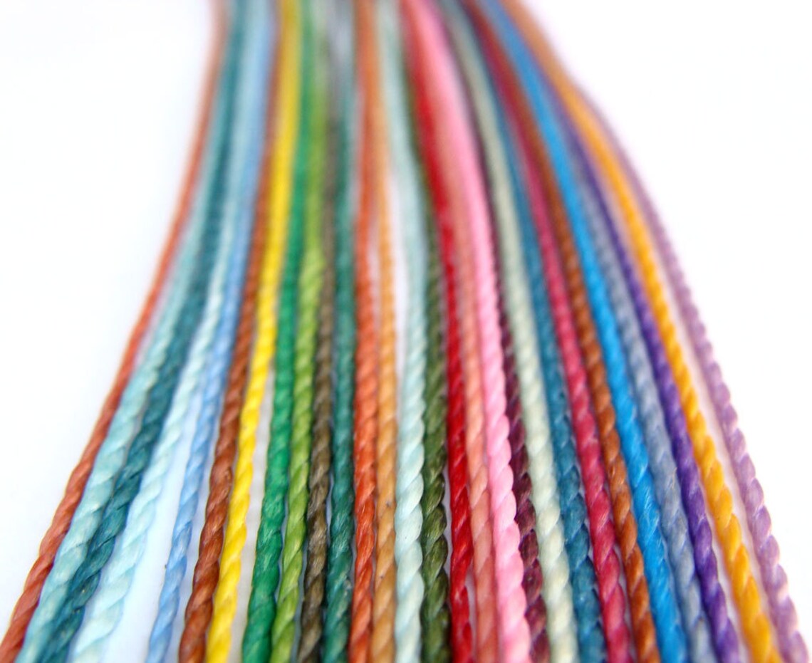 Waxed Thread Waxed Polyester Cord Waxed Cord PALE PINK - Etsy