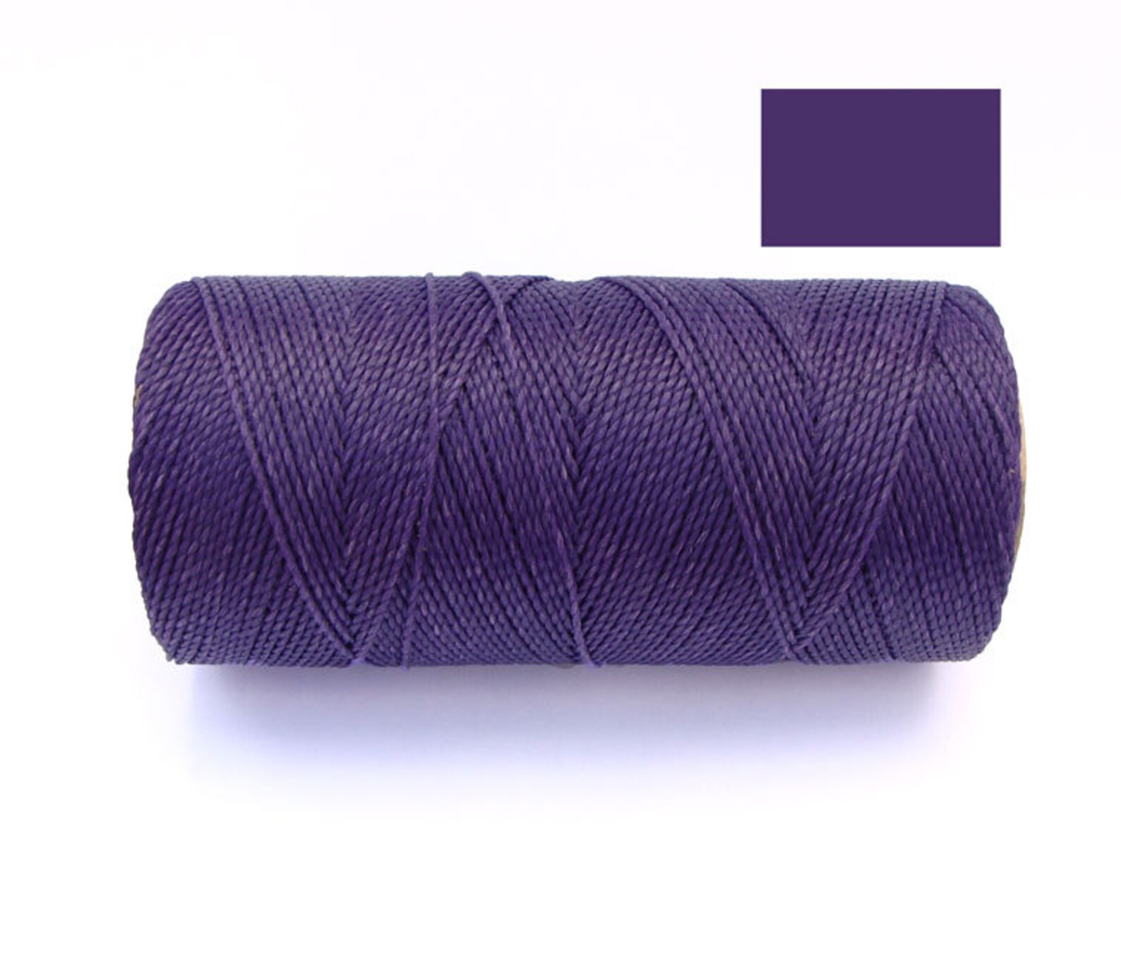 Macrame Thread - Waxed Polyester Cord - Jewelry String - DARK PURPLE ...
