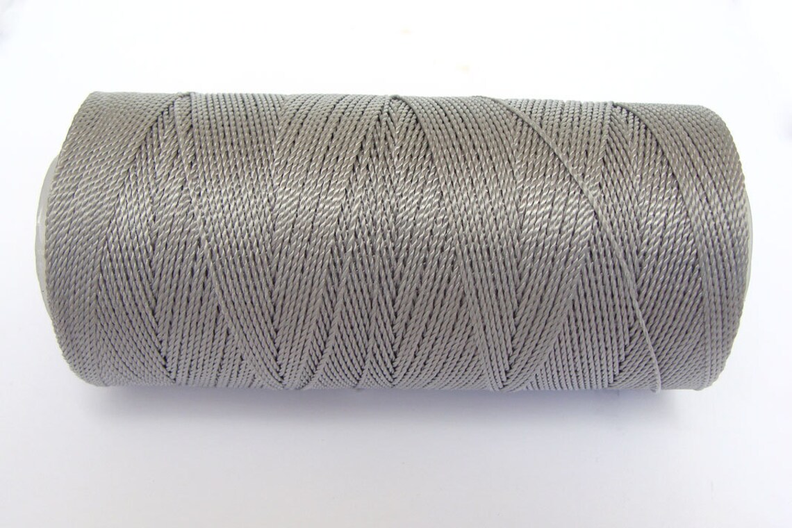 SILVER Nylon Thread Non-waxed Crochet Thread 0.9mm Spool | Etsy