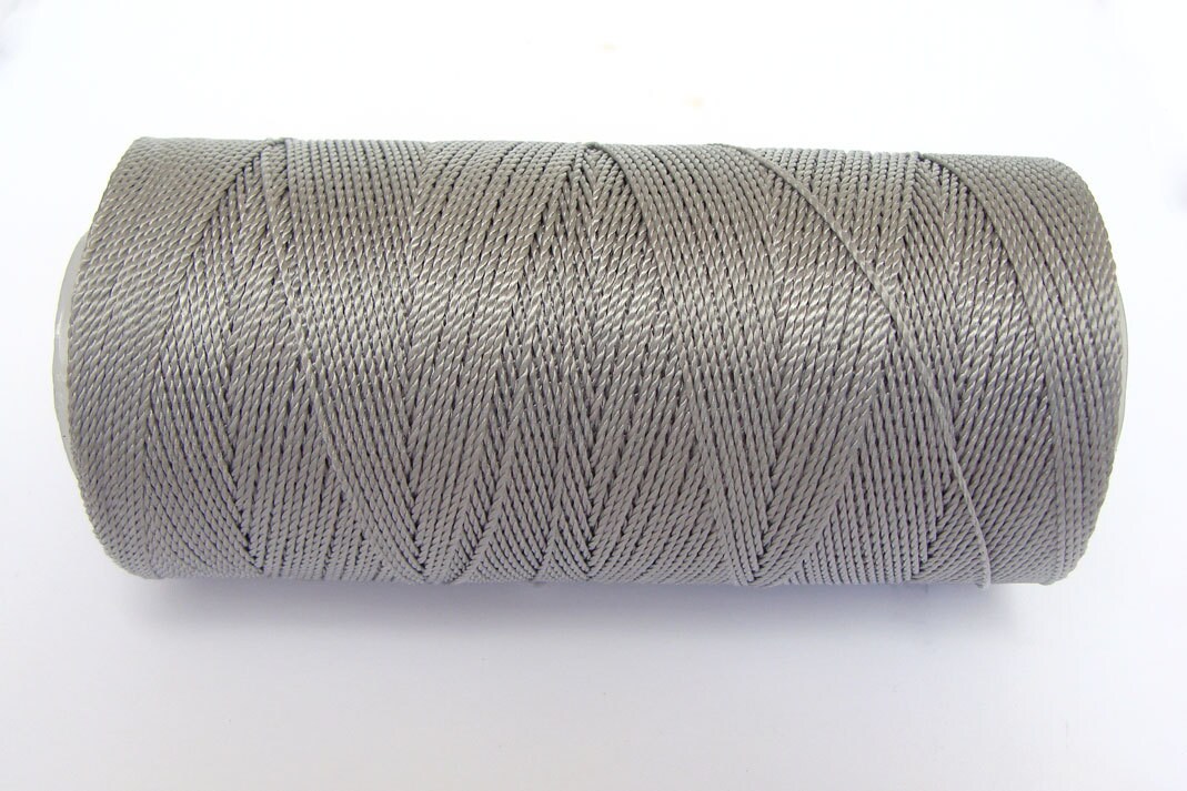 SILVER Nylon Thread Non-waxed Crochet Thread 0.9mm Spool | Etsy