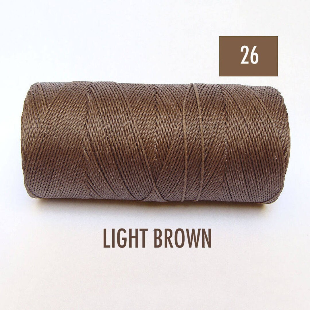Friendship Bracelet String LIGHT BROWN #26 | Macrame Knotted Jewelry ...