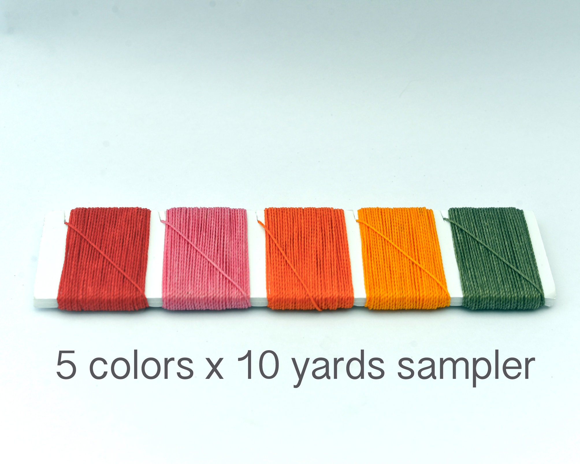 Knotting Cord Macrame Thread Waxed Polyester Cord Set of | Etsy