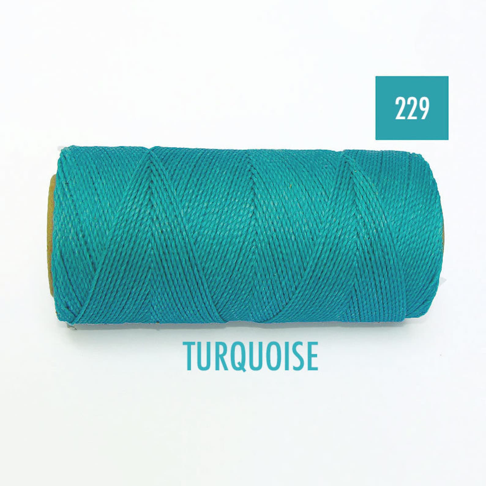 Turquoise Blue Macrame Cord | Waxed Polyester Cord | Waxed Cord ...
