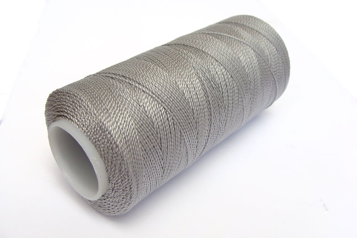 SILVER Nylon Thread Non-waxed Crochet Thread 0.9mm Spool | Etsy
