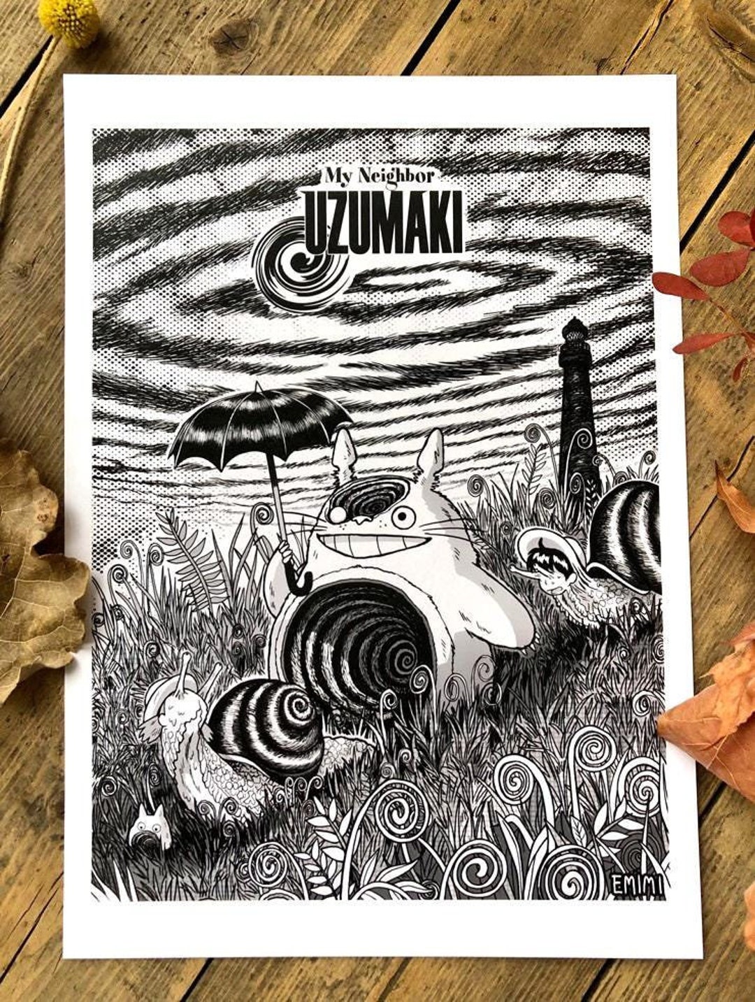 My Neighbor Uzu Art Print - A4 Size - Etsy