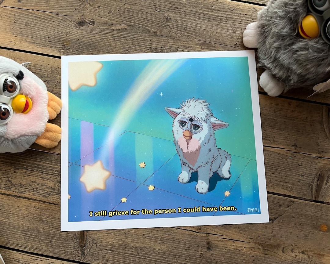 Existential Anime Furb Art Print 1 - Size 20 Cm X 23 Cm - Etsy