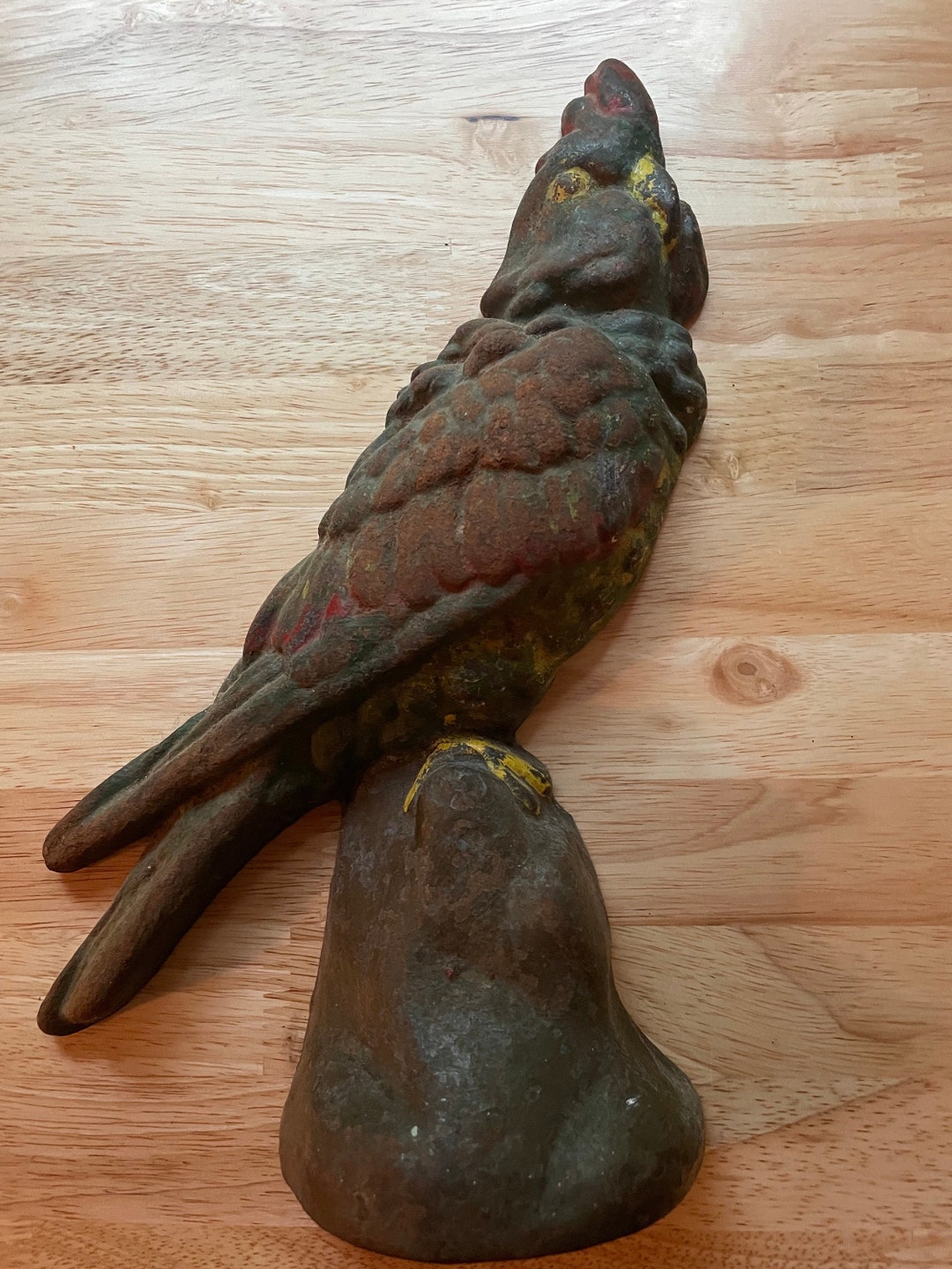 Cast Iron PARROT Door Stop. Vintage Home Decor. Original Paint. 12 - Etsy