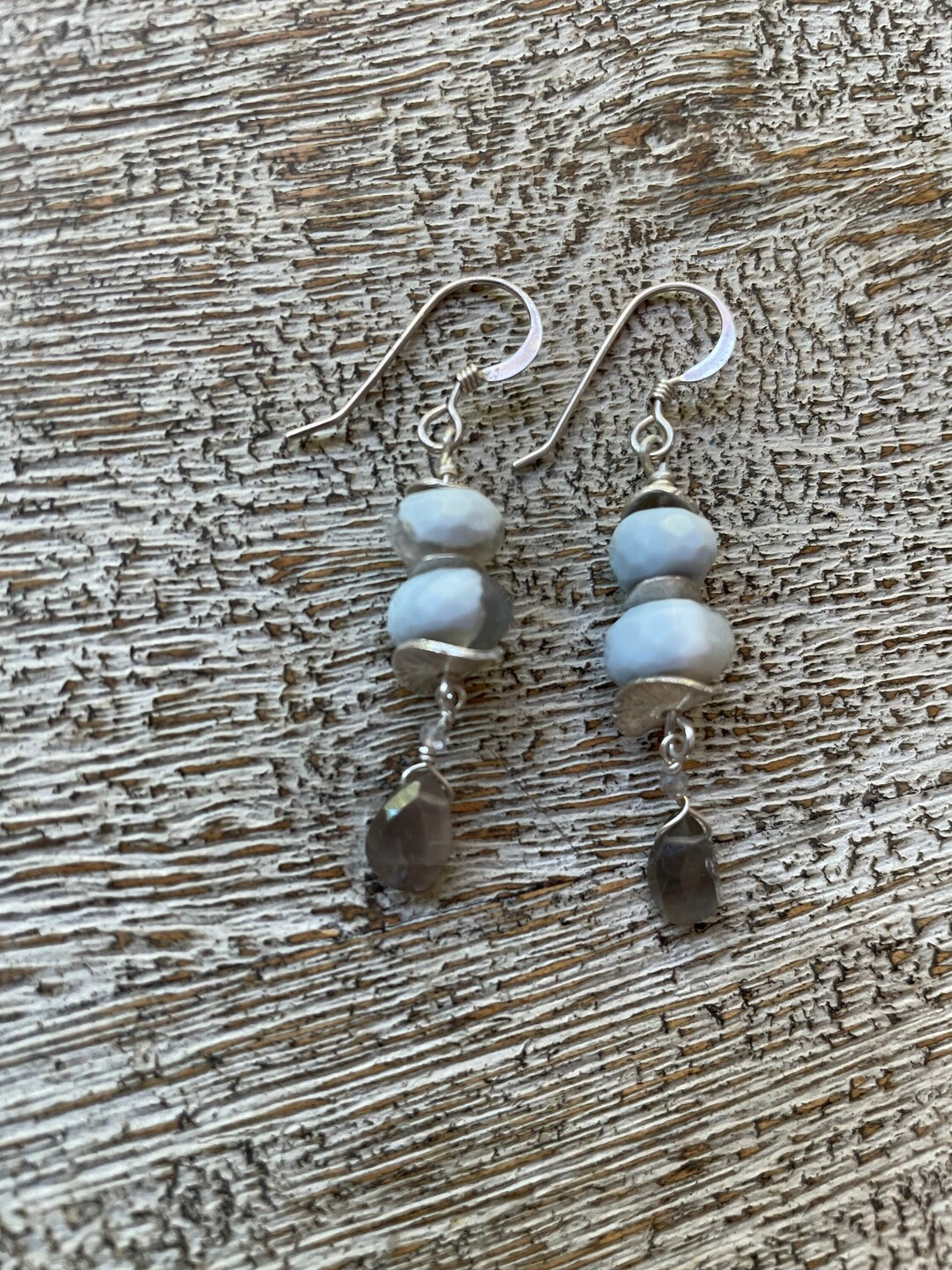 Rare Natural Powder Blue Peruvian OPAL Earrings. S.S. AAA+ Grade ...