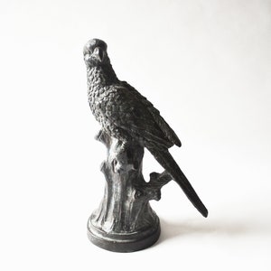 Vintage Cast Bronze Sculpture Parrot on Perch Metal Bird Sculpture - Etsy