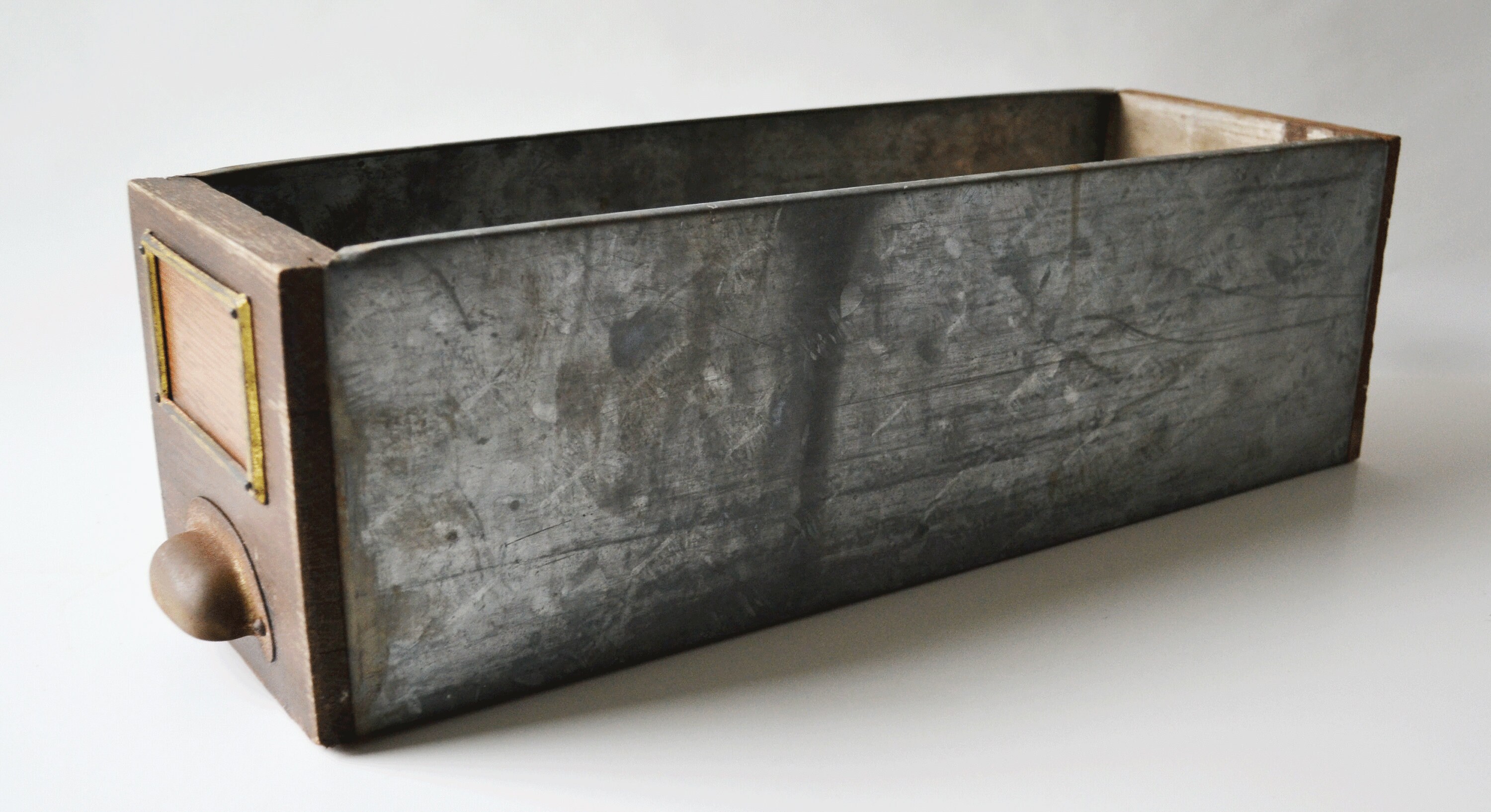 Vintage Galvanized Metal and Wood Box Industrial Storage | Etsy