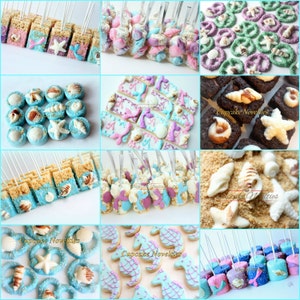 Under the Sea Birthday Under the Sea Cake Pops Seashell Cake Pops Seashell Cookies Under the Sea ...