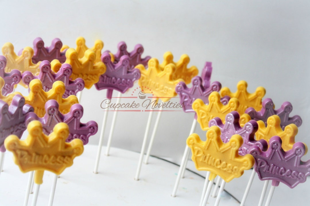Princess Birthday Princess Cookies Crown Chocolate Pops Tiara Chocolate ...