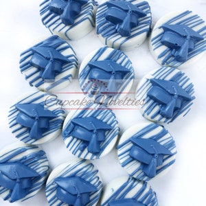 Graduation Cookies Graduation Favors Grad Cap Chocolate Oreos ...