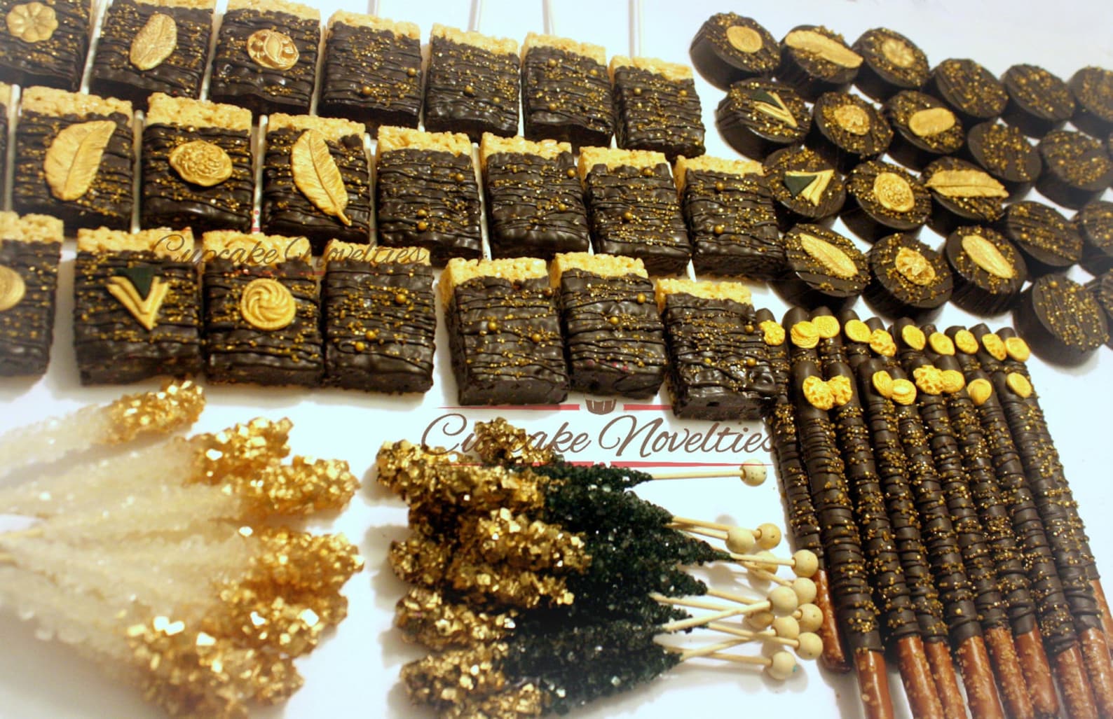 Red Gold Christmas Red Gold Holiday Cookies Gold Christmas Decor ...