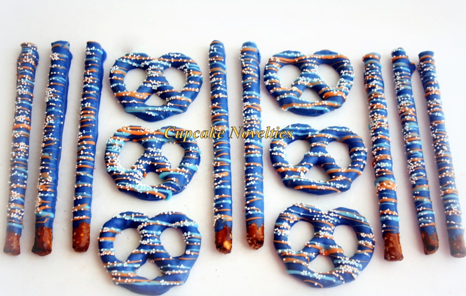 Planes Birthday Airplane Orange Blue Chocolate Dipped Pretzels - Etsy