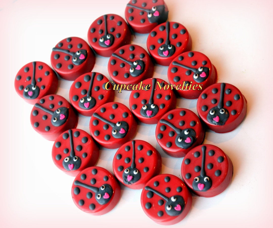 Ladybug Birthday Baby Shower Chocolate Oreos Cookies Pops Valentine's ...
