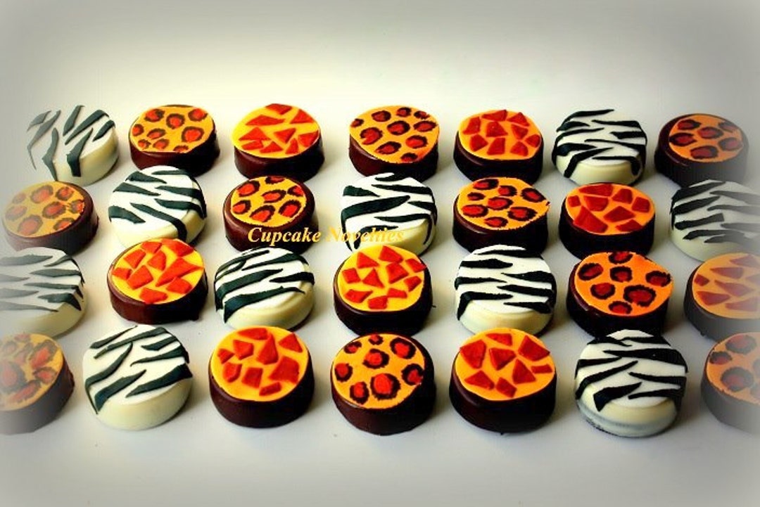 Jungle Cookies Animal Print Jungle Safari Chocolate Oreos Zebra Cheetah ...