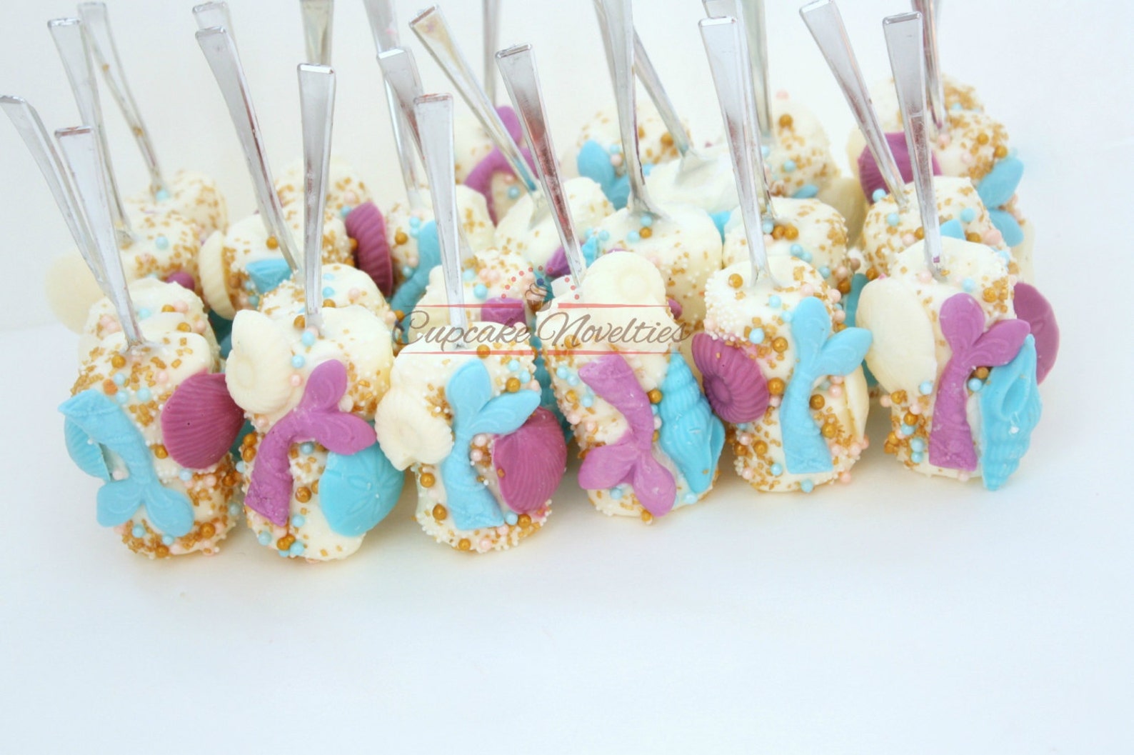 Mermaid Birthday Seashell Birthday Mermaid Cookies Marshmallow Pops ...