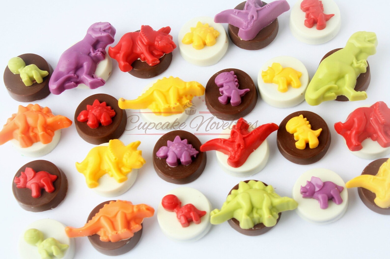 Dinosaur Birthday Dinosaur Chocolate Favors Dinosaur Cupcake - Etsy