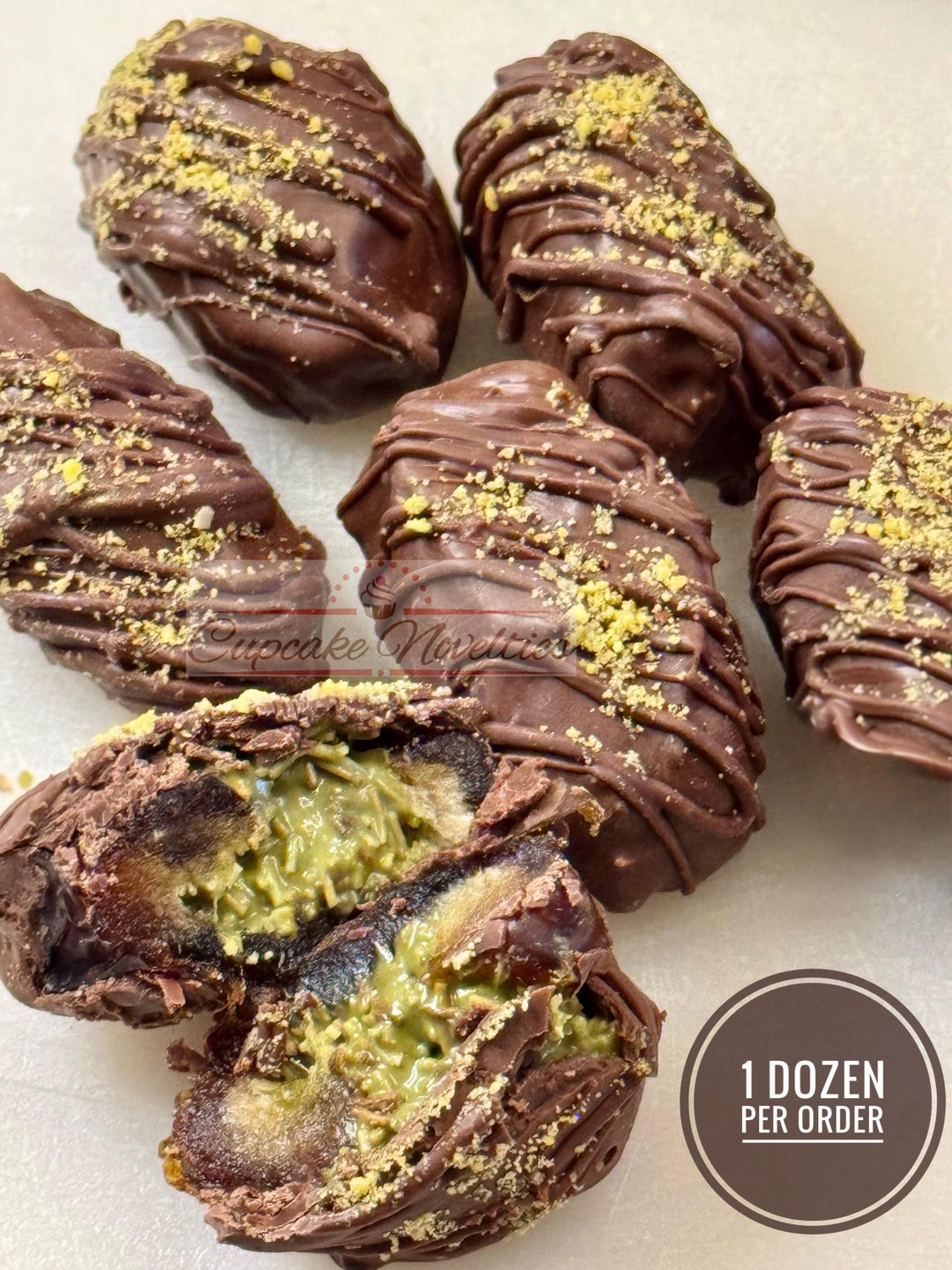 Dubai Chocolate Dates Gourmet Stuffed Dates Pistachio Eid Party Favors ...