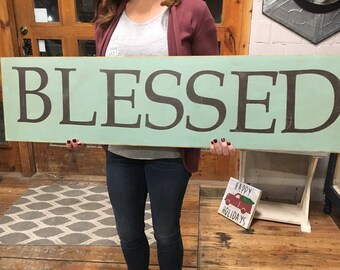 Blessed stencil | Etsy