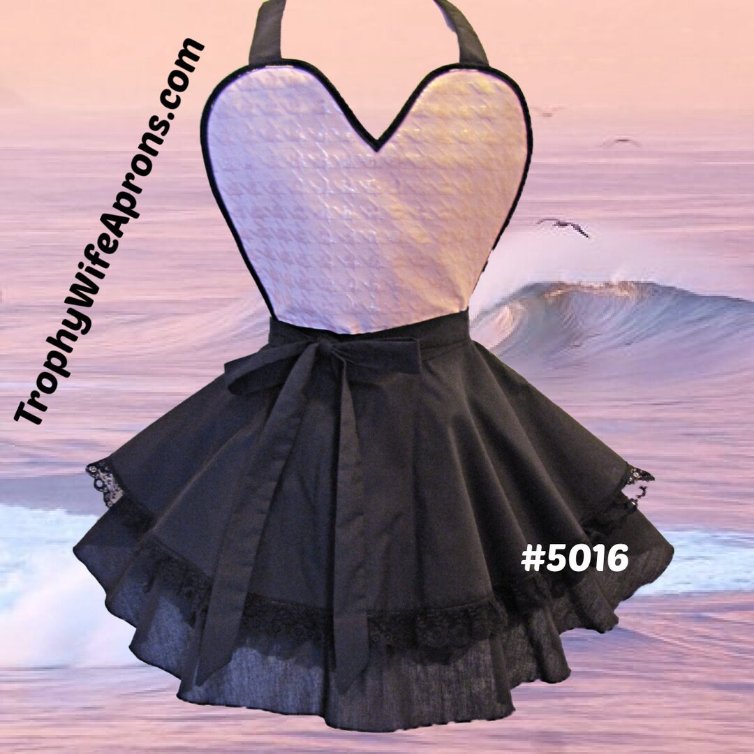 5016 Shiny Retro Apron, Apron Creative Chic, Dress Style Apron, Apron ...