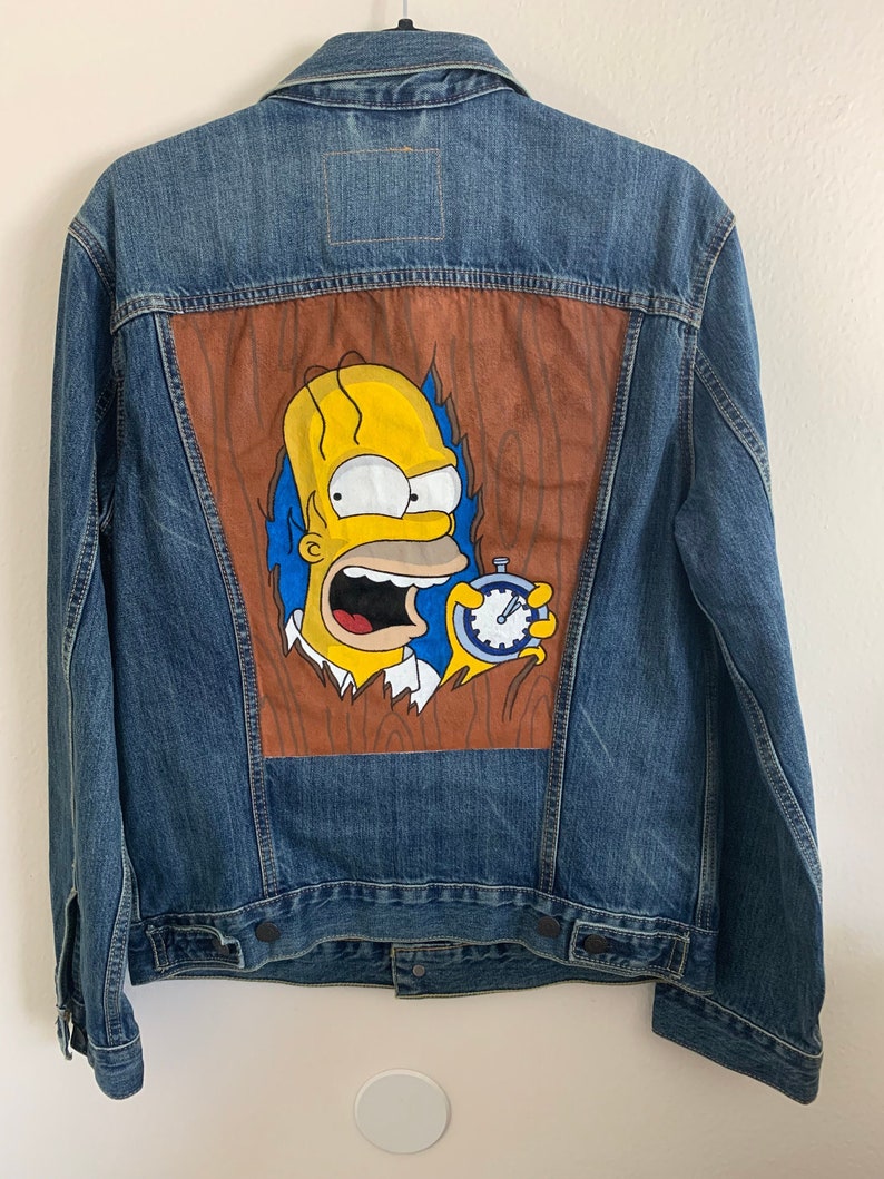 The Simpsons Treehouse of Horror Inspired Custom Hand Painted Denim ...