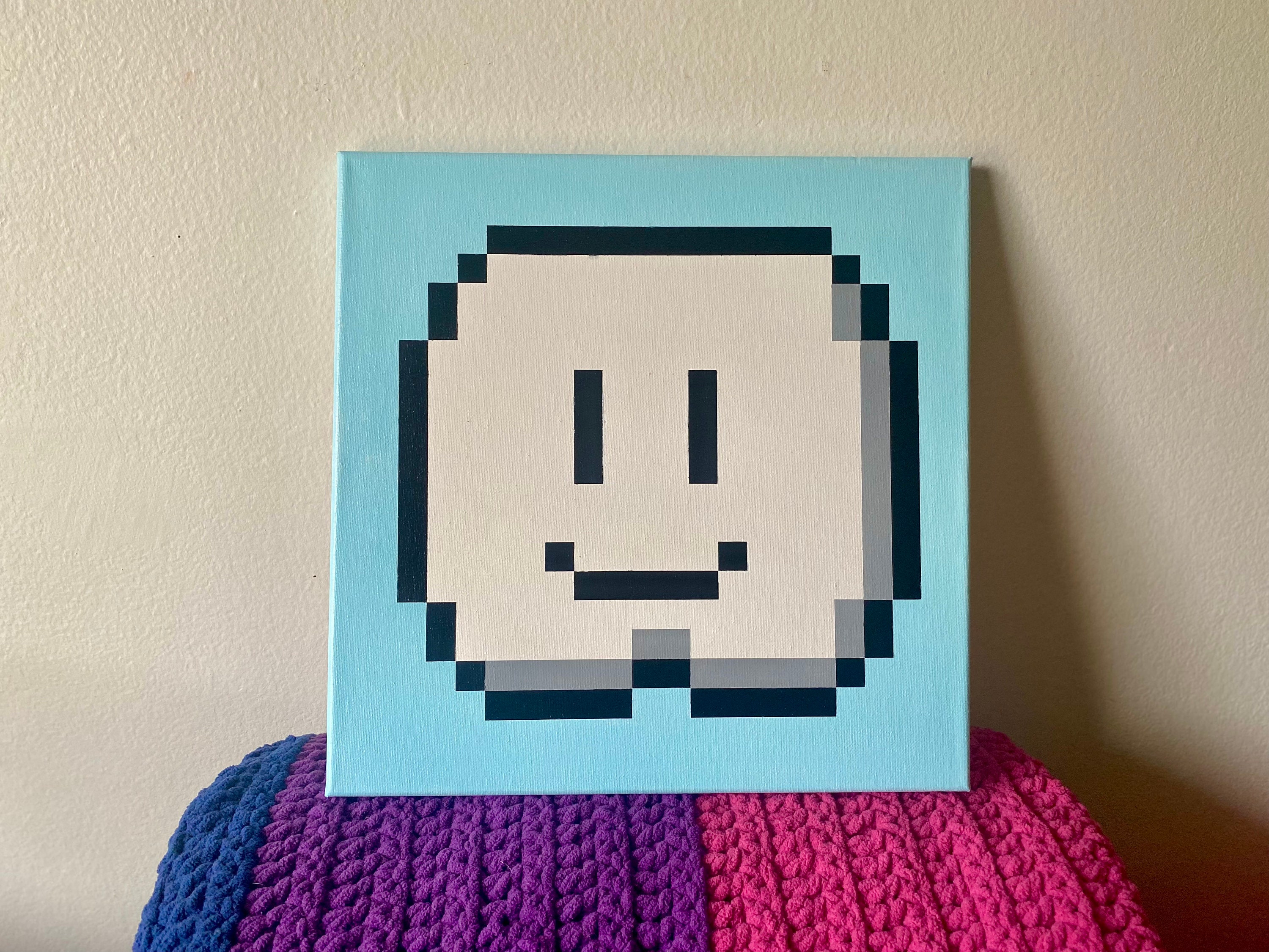 Pixel Art Inspired by Happy Clouds Super Mario Bros 3 - Etsy
