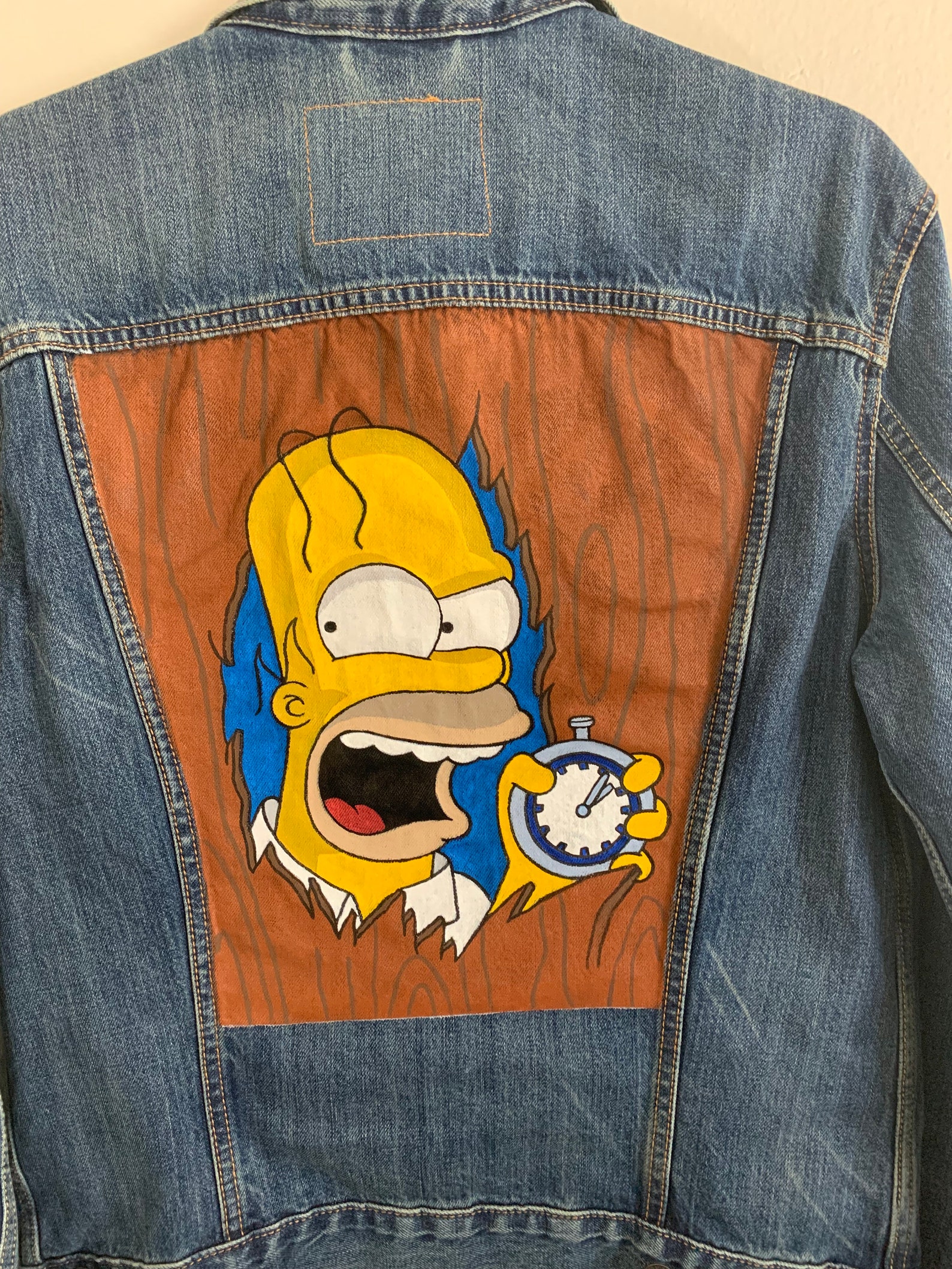 The Simpsons Treehouse of Horror Inspired Custom Hand Painted Denim ...