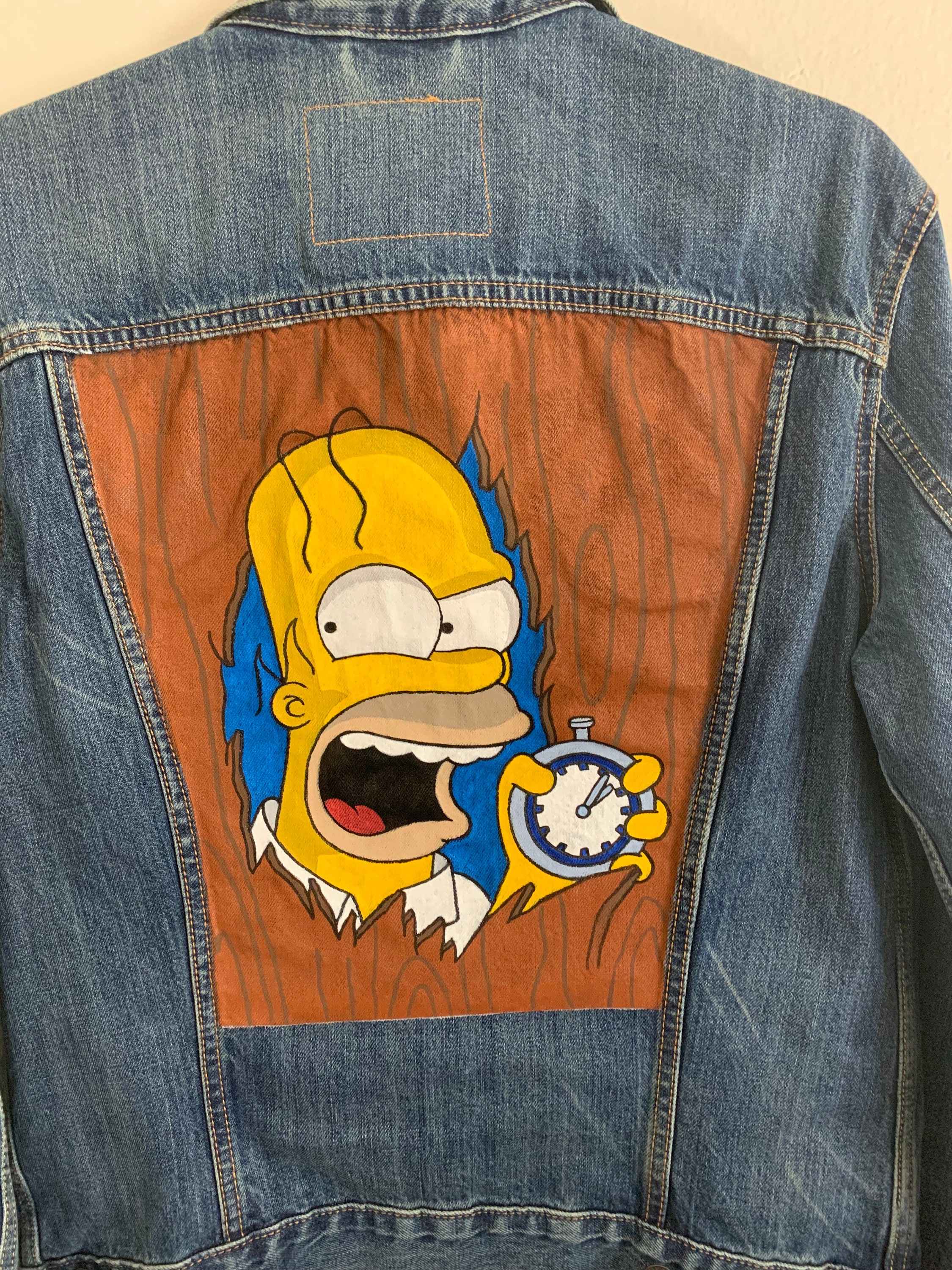 The Simpsons Treehouse of Horror Inspired Custom Hand Painted Denim ...